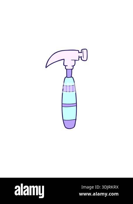 flashy sales animation of hammer cartoon Stock Video Footage - Alamy