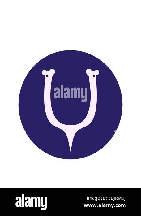 stretching up animation of iconic tattoo style image of a wish bone ...