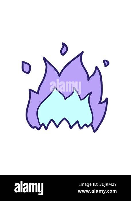 spinning motion animation of a cartoon fire Stock Video Footage - Alamy