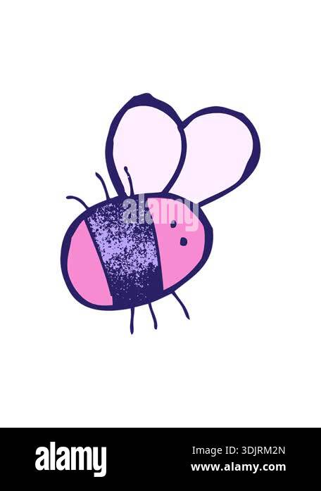 popping motion animation of cartoon little bee Stock Video Footage - Alamy