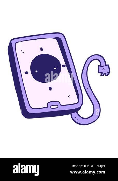 bob and pause animation of cartoon mobile phone device Stock Video ...