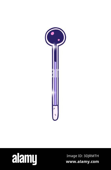 glitter effect animation of cartoom thermometer Stock Video Footage - Alamy