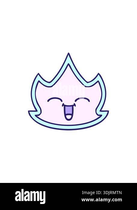 starburst effect animation of cute cartoon of a fire Stock Video ...