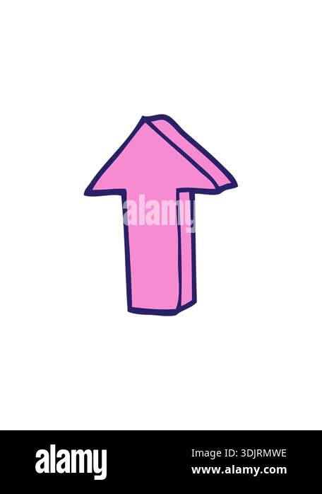 radioactive glowing animation of cartoon doodle arrow Stock Video ...