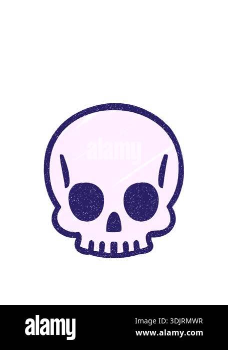 stretching up animation of Spooky Skull Chalk Drawing image Stock Video ...