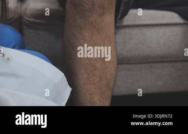 Medical Professional Examining Patient's Knee Stock Video Footage - Alamy