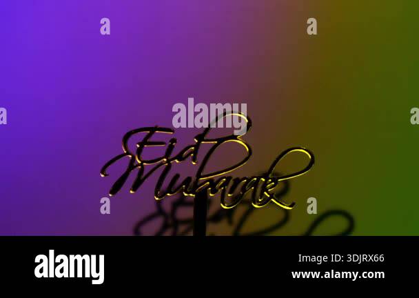 Eid Mubarak text creative conceptual poster design for advertising ...