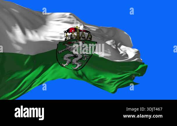 Styria flag Austria on blue background Stock Video Footage - Alamy