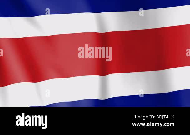 Flag of Costa Rica animated background. Symbol of the Costa Rican ...