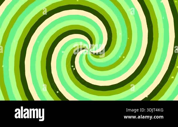Green swirling spiral pattern background design Stock Video Footage - Alamy