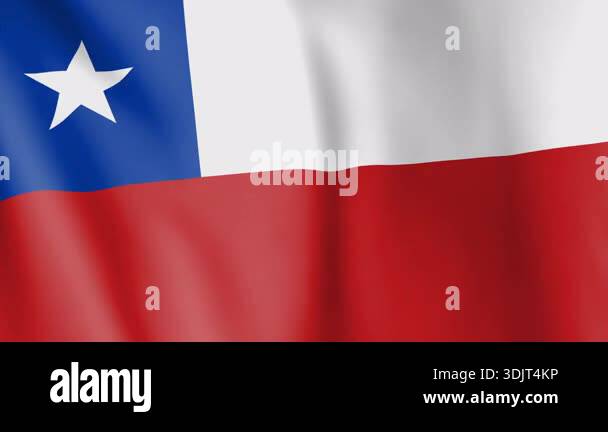 Flag of Chile animated background. Symbol of the Chilean nation and the ...