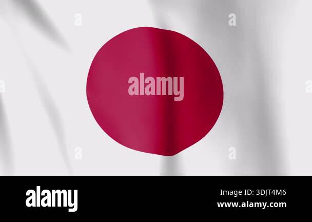 Flag of Japan animated background. Symbol of the Japanese nation and ...