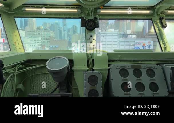 New York, New York State, USA - 07.30.2024: Old navigation instruments ...