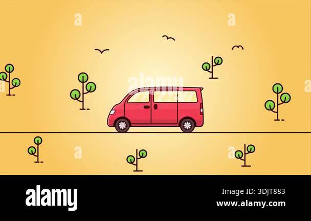 Cartoon minivan Stock Videos & Footage - HD and 4K Video Clips - Alamy