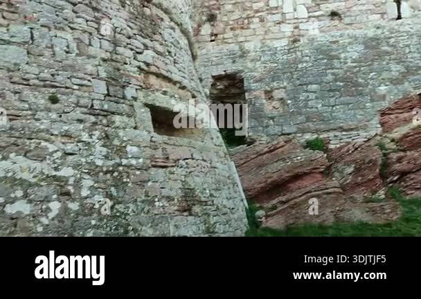 Assisi, Umbria, Italy January 10, 2026: Rocca Maggiore, a medieval ...