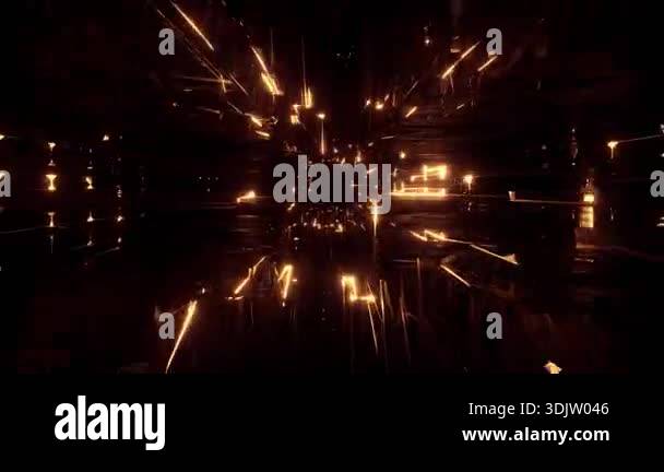 a dark and glowing abstract background with a lot of light. High ...