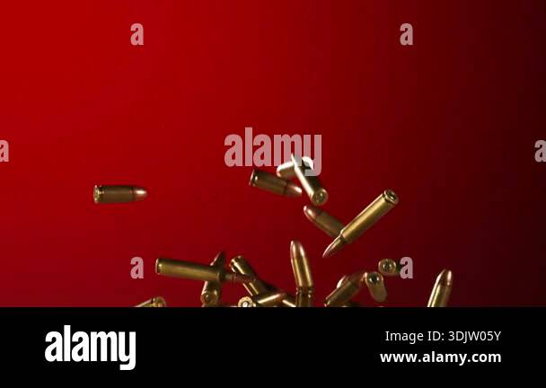 Large quantities of brass bullet shells and whole ammunition rounds ...