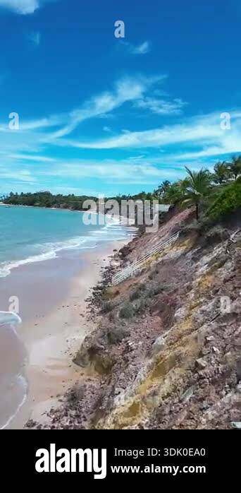 Carapibus Beach At Conde In Paraiba Brazil. Beach Landscape. Travel ...