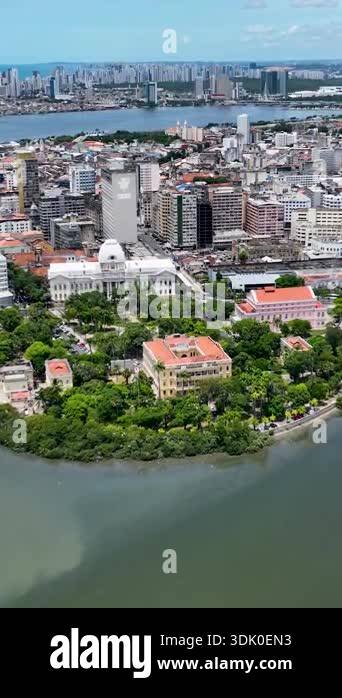 Sculpture Park At Recife In Pernambuco Brazil. Cityscape Landscape ...