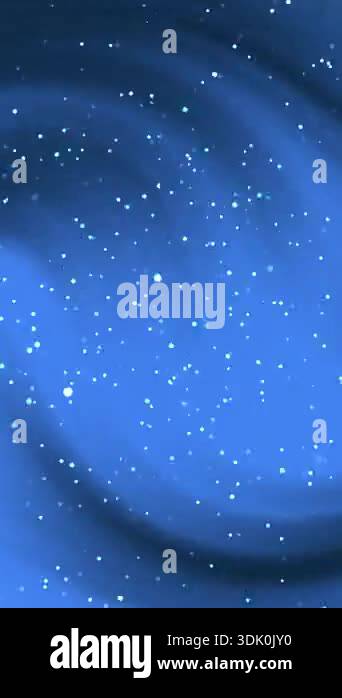 Loopable blue cosmic particle vortex animation with glowing starfield ...