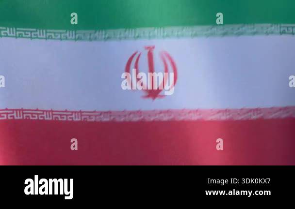 Flags of the world, flag of Iran on blue screen Stock Video Footage - Alamy