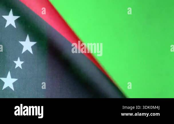 Flags of the world, flag of Papua New Guinea on green screen Stock ...
