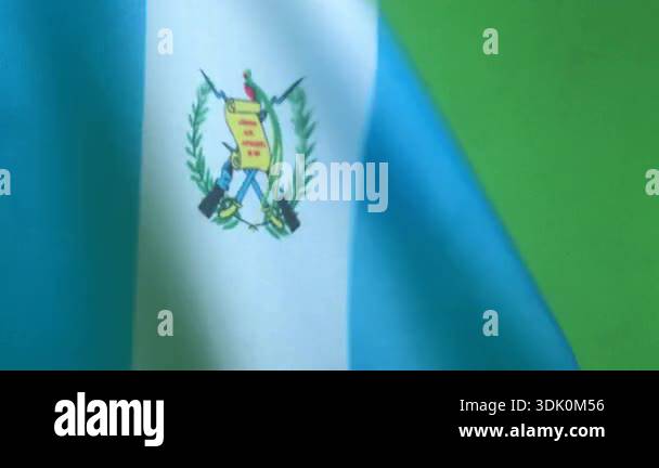 Flags of the world, flag of Guatemala on green screen Stock Video ...