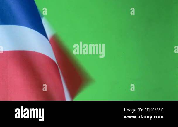 Flags of the world, flag of Dominican Republic on green screen Stock ...