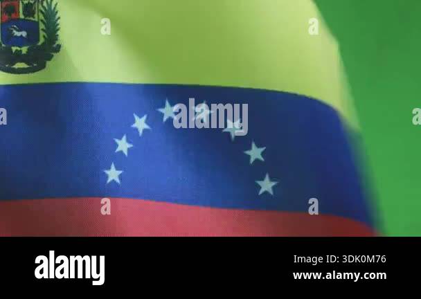 Flags of the world, flag of Venezuela on green screen Stock Video ...