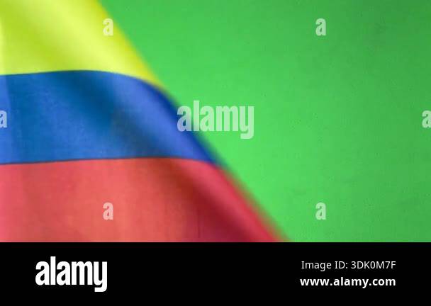 Flags of the world, flag of Colombia on green screen Stock Video ...