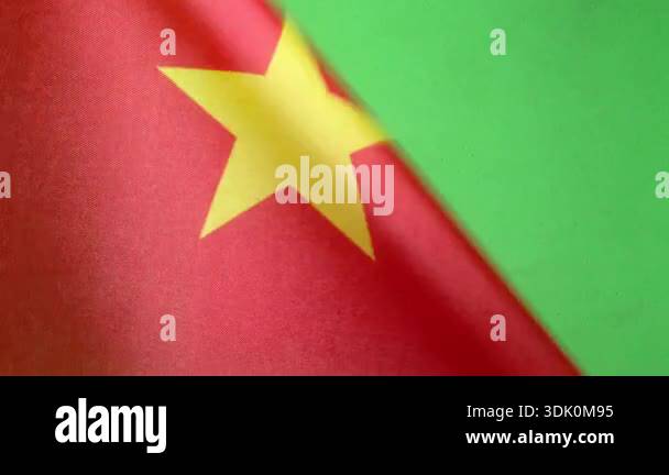 Flags of the world, flag of Vietnam on green screen Stock Video Footage ...