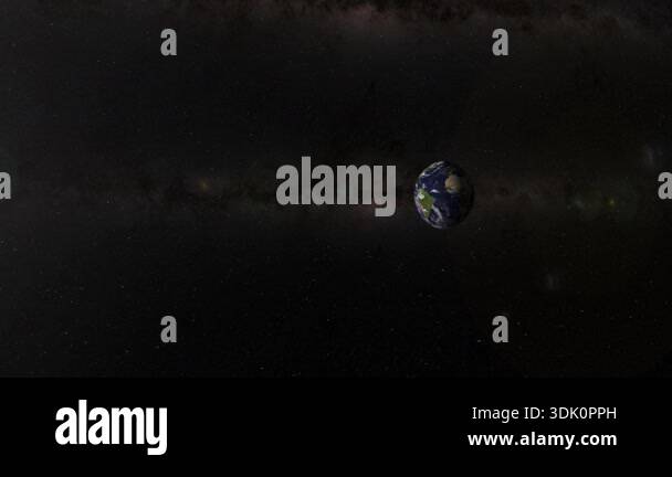 Animation of Earth rotating in the cosmos Stock Video Footage - Alamy