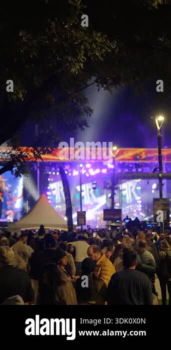 Miami Florida USA January 1 2026 Crowd gathered near stage during New ...