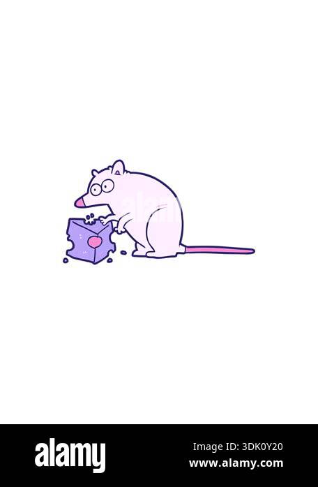 sales flash animation of cartoon mouse with cheese Stock Video Footage ...