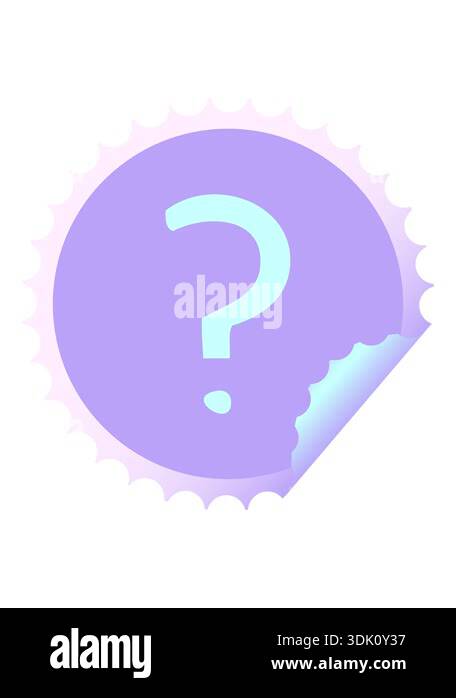 shine light effect animation of circular peeling sticker cartoon of a ...