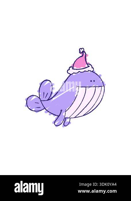 starburst effect animation of Happy Whale Chalk Drawing Stock Video ...