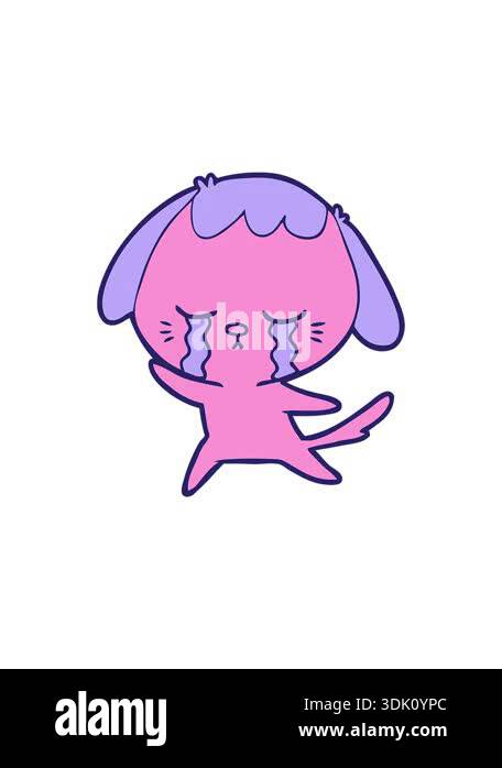 sales flash animation of cartoon crying dog Stock Video Footage - Alamy