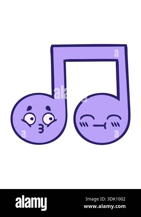 pixelize effect animation of drawing of musical note Stock Video ...