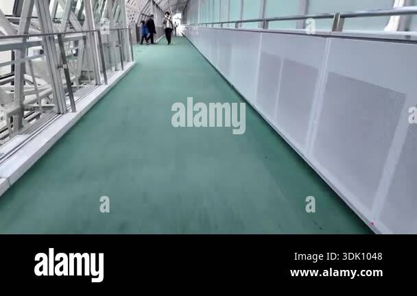 Kyoto Station Skywalk Elevated Interior Walkway, Nov 29 2025 Stock ...