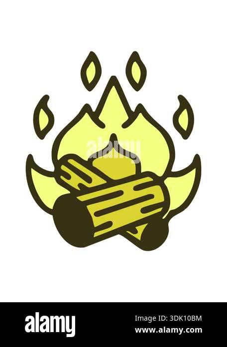 changing color animation of brazilian carnival beach fire drawing Stock ...