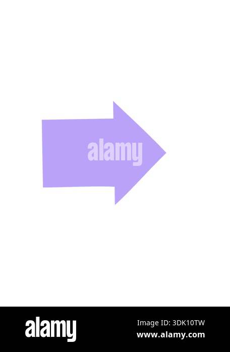 horizontally vibrating animation of flat symbol of a arrow symbol Stock ...