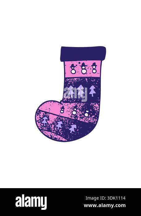 attention grabbing animation of a christmas stocking Stock Video ...