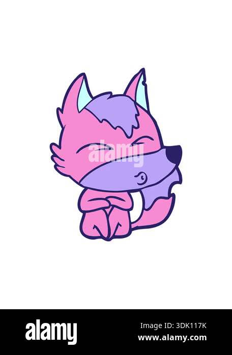 pressure popping animation of cartoon drawing of a wolf whistling Stock ...