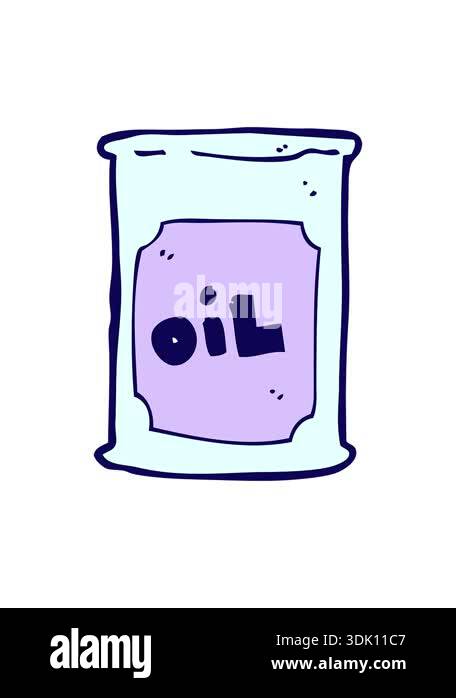 neon light effect animation of cartoon oil barrel Stock Video Footage ...