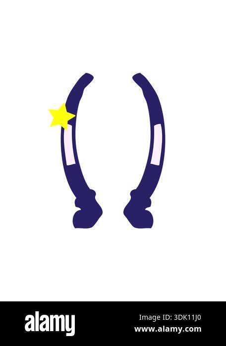 twinkling stars effect animation of cartoon legs Stock Video Footage ...