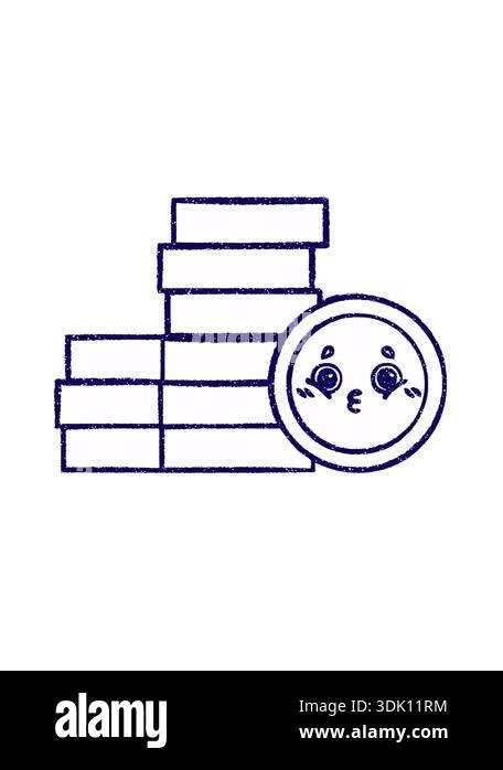 neon light effect animation of Money Chalk Drawing Stock Video Footage ...