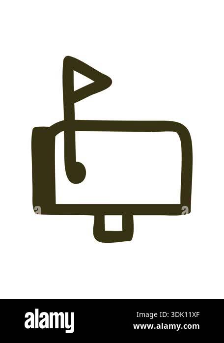 changing color animation of mail box symbol icon Stock Video Footage ...