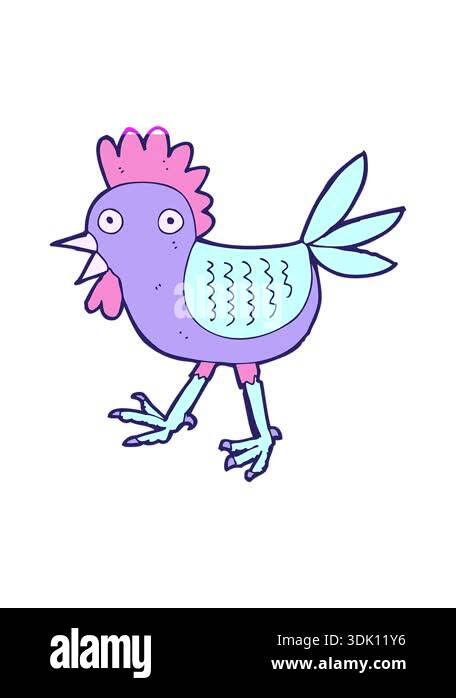 power up animation of funny cartoon chicken Stock Video Footage - Alamy