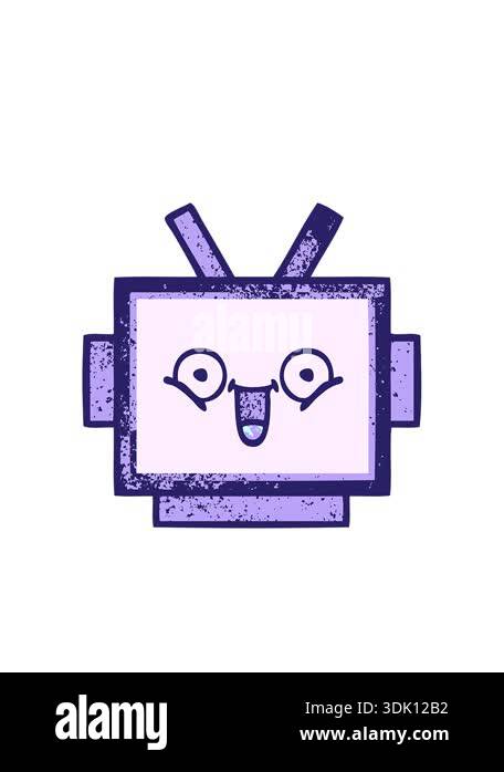 blinking radial lines animation of retro grunge texture cartoon of a ...