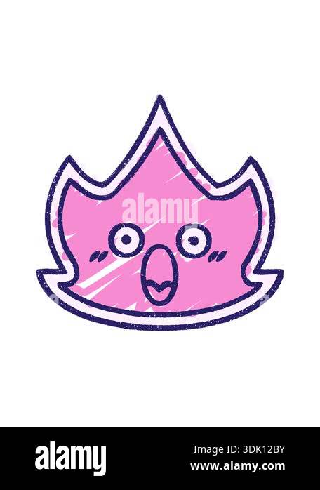 jiggle and pause animation of a Flame Chalk Drawing Stock Video Footage ...